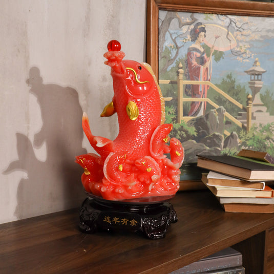 Red Rising Dragon Fish of Prosperity 42cm - Feng Shui Charms PH – Royal ...